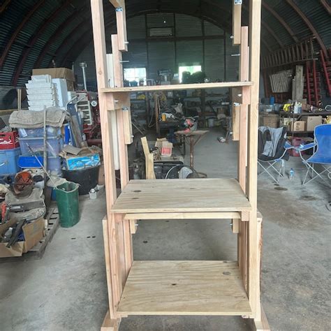 Transforming Shelf Workbench Plans Convertible Tableshelf Build