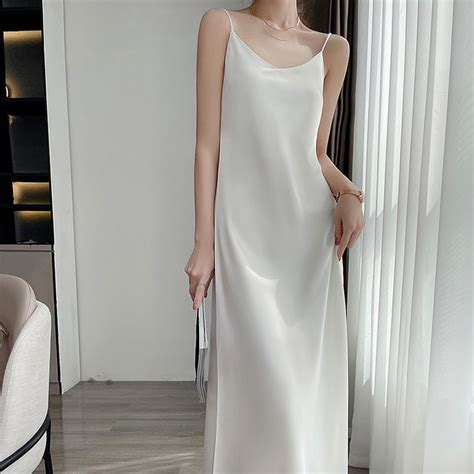 Triacetate Silk Sling Dress Women S Summer Loose Inner Long Skirt
