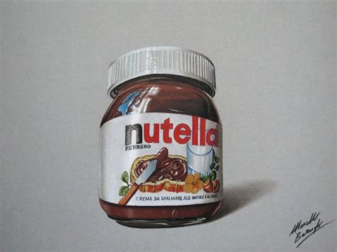 A Glass Jar Of Nutella Drawing By Marcellobarenghi On Deviantart