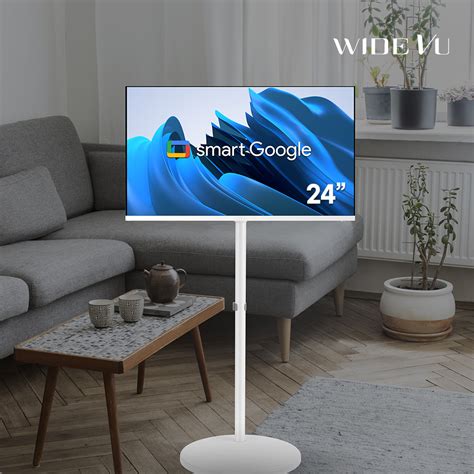 와이드뷰티비 와이드무빙뷰 화이트에디션 삼탠바이미[v1 V2] 셋트 24인치 스마트모니터 이동식 스탠딩 삼텐바이미 중소바이미