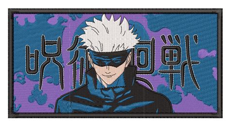 Anime Embroidery Jujutsu Kaisen Gojo Front Age Store Design