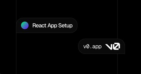 React App Setup V0 By Vercel