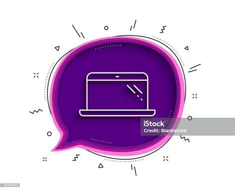 랩톱 라인 아이콘입니다 모바일 컴퓨터 장치 기호입니다 벡터 0명에 대한 스톡 벡터 아트 및 기타 이미지 0명 고급 그림자