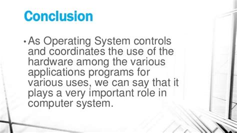 Operating System