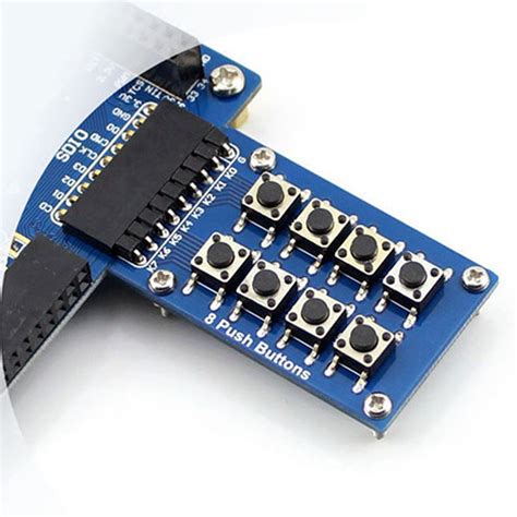 8 Push Buttons 2x4 8 Keypad Buttons Module Accessory Board Matrix