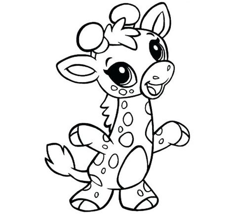 نقاشی زرافه برای کودکان؛ طرح های زیبا برای رنگ آمیزی ستاره