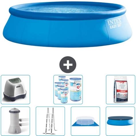 Piscine Gonflable Ronde Intex Easy Set 457 X 122 Cm Bleue