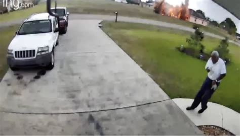 Shocking Video Captures Florida Man Avoiding Being Struck By Lightning