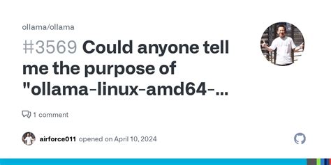 Could Anyone Tell Me The Purpose Of Ollama Linux Amd64 Rocmtgz In