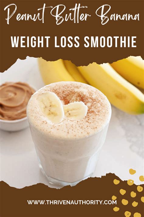 Peanut Butter Banana Smoothie For Weight Loss