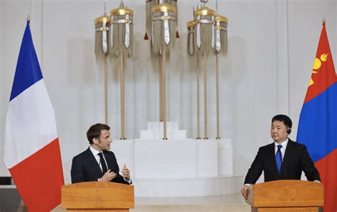 法国总统史上首次访问蒙古国，马克龙希望为法国带回一份能源大礼合作欧洲日勒