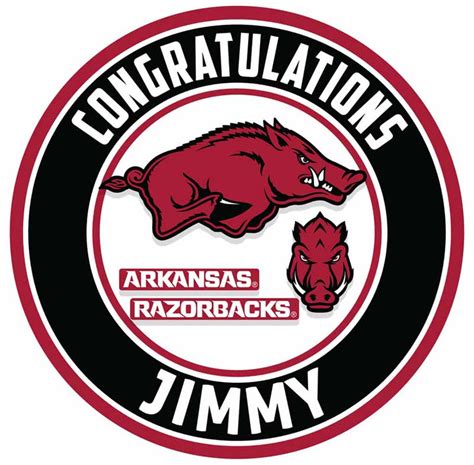 Arkansas Razorbacks Edible Cake Toppers Round Ediblecakeimage