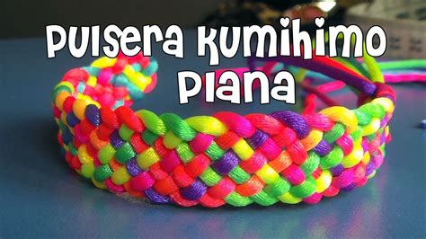 DIY Pulsera Kumihimo Plana DIY Kumihimo Bracelet YouTube