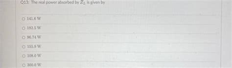 Solved Figure 4 For Questions 12 13 Consider The Circuit
