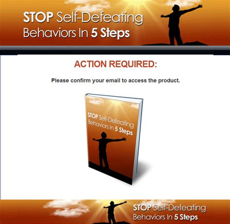 Stop Self Defeating Behavior Ebook Mrr Private Label Rights