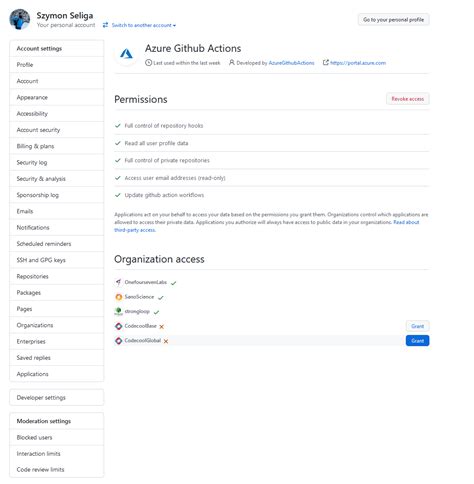 Azure Github Organization Is Not Appearing In Continous Deployment