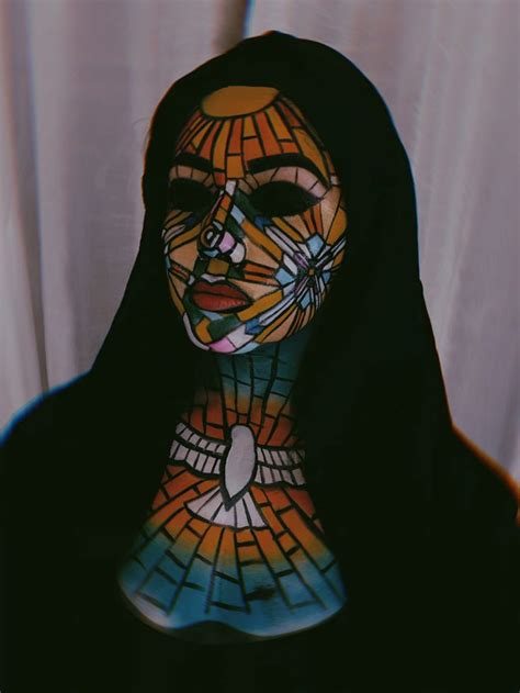 Stained Glass Halloween Makeup Look Halloween Makeup Looks Face