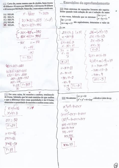 ATIVAR Concursos Sistema de Equações Exercícios Resolvidos