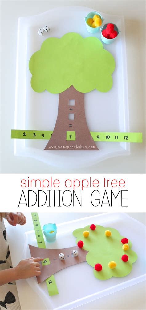 Simple Apple Tree Addition Game Mama Papa Bubba