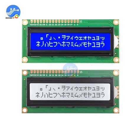 lcd1602 1602 module blue green grey screen 16x2 character lcd display
