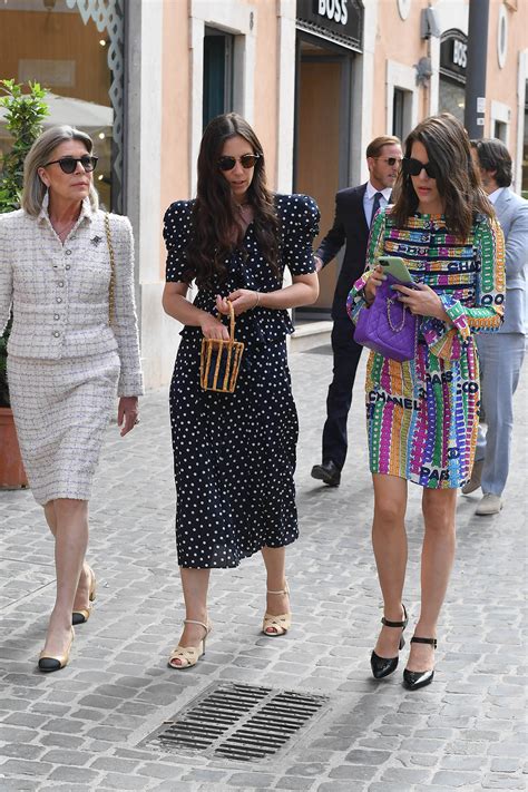 Monégasque Royals Including Princess Caroline Of Hanover Tatiana Santo Domingo And Charlotte
