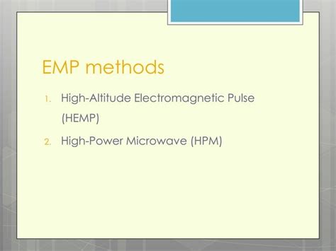 Electromagnetic Pulse Weapons Pptx