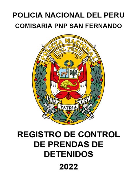 Policia Nacional Del Peru Pdf