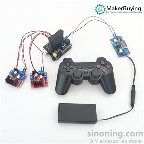 Ps Mecanum Omnidirectional Wheel And Robot Arm Control Kit For Arduino