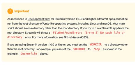 Streamlit Run Does Not Work When The Python File Is In Root Directory