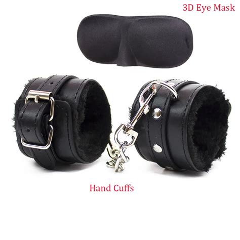 Bdsm Bondage Erotic Toys Restraints Pu Leather Handcuffs With 3d