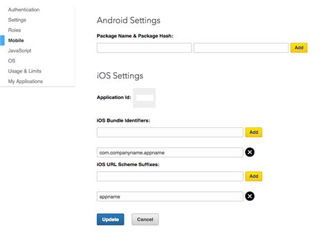 No Option To Save Bundle Id Of Ios App To Mobile Setting In Linkedin App Stack Overflow