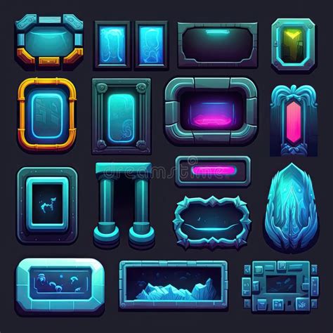 Board Rectangle Frame Game Ai Generated Stock Illustration