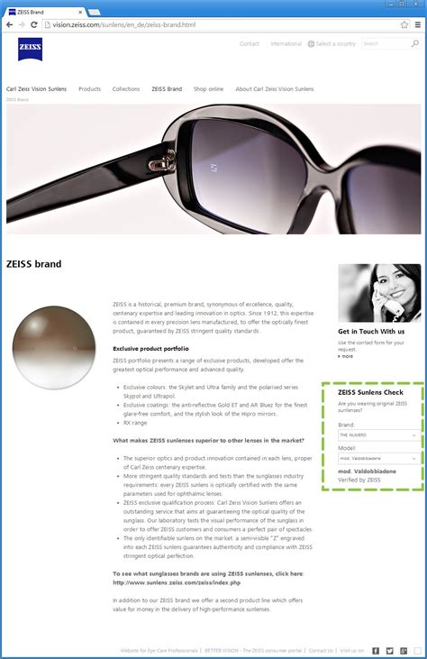 We use only Carl Zeiss lenses for all of our sunglasses. With the ...