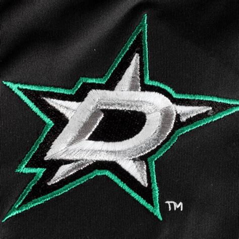 Mens Dallas Stars Antigua Black Tempest Full Zip Performance Jacket