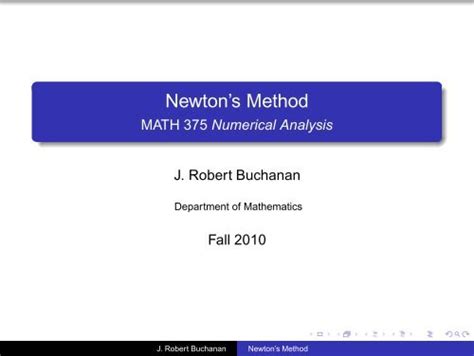 newton s method math 375 numerical analysis