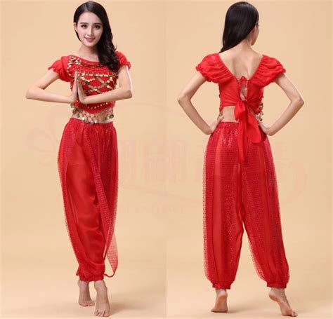 Womens Belly Dance Costume Sparkly Bollywood Indian Outfit