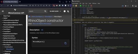 Rhinoobject Constructor Error In C Script Component Grasshopper