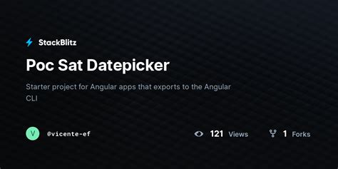 Poc Sat Datepicker Stackblitz