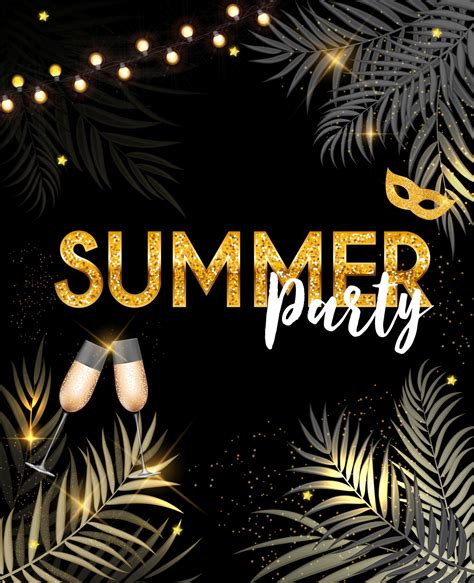 Summer Party Poster Background Vector Illustration 2795890 Vector Art