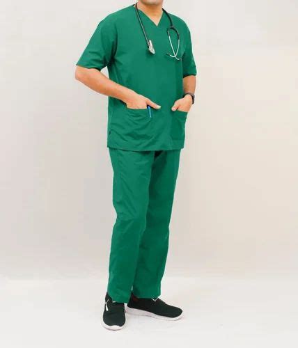Cotton Unisex Green Color Premium Scrub Suit Large At Rs 1499piece In