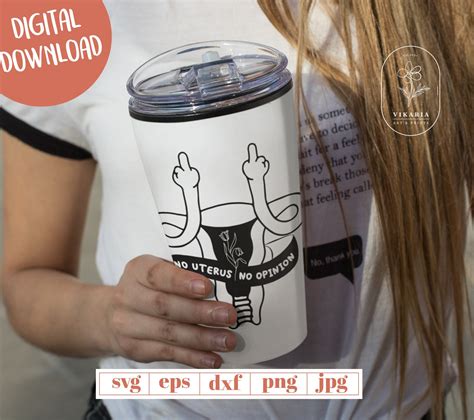 Uterus Finger Svg Angry Uterus Svg Png Womens Rights Svg Leave My