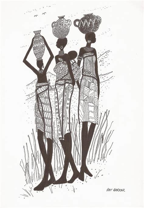 African Woman Sketch At Explore Collection Of