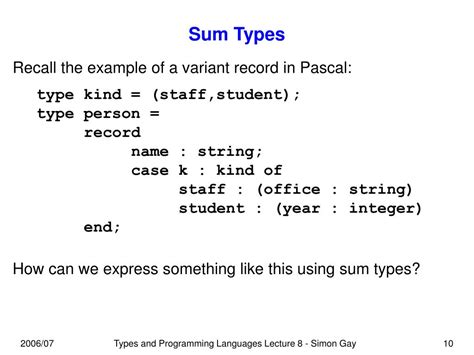 Ppt Types And Programming Languages Powerpoint Presentation Free