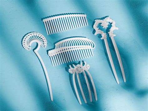 3d Print Hair Accessories Stl Bundle Resin Hair Sticks Pins Combs