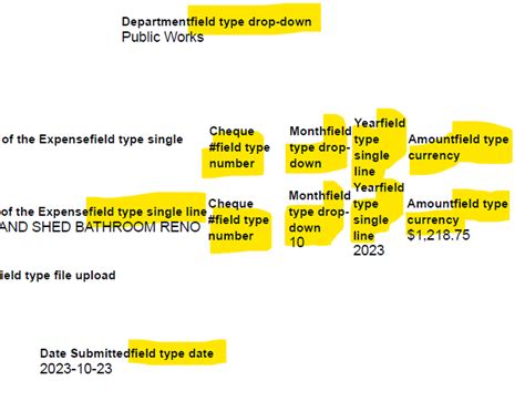 Form Is Saving Showing Field Names With Type Of Field Showing