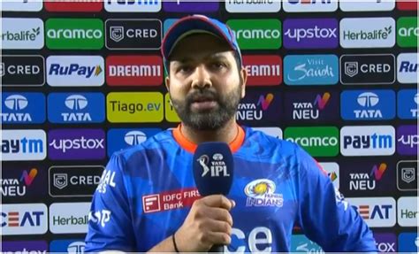 Ipl 2023 “thats Really Disappointing” Rohit Sharma Rues Lack Of