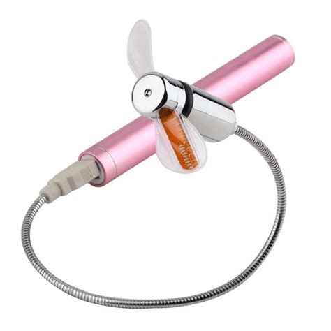 USB Gadget Mini Flexible LED Light USB Fan Time Cl Vicedeal