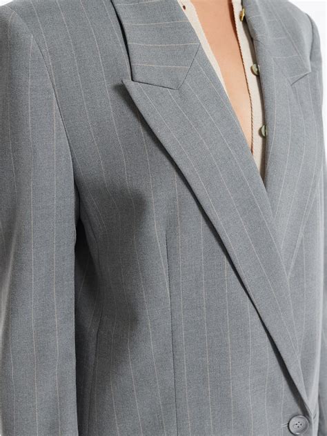 Жакет прямого кроя в полоску 4358223612 34 купить в интернет магазине Love Republic по цене 4