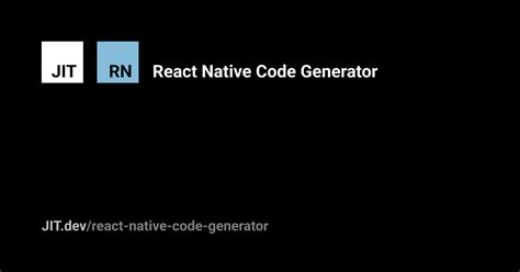 React Native Code Generator