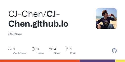 GitHub CJ Chen CJ Chen Github Io CJ Chen